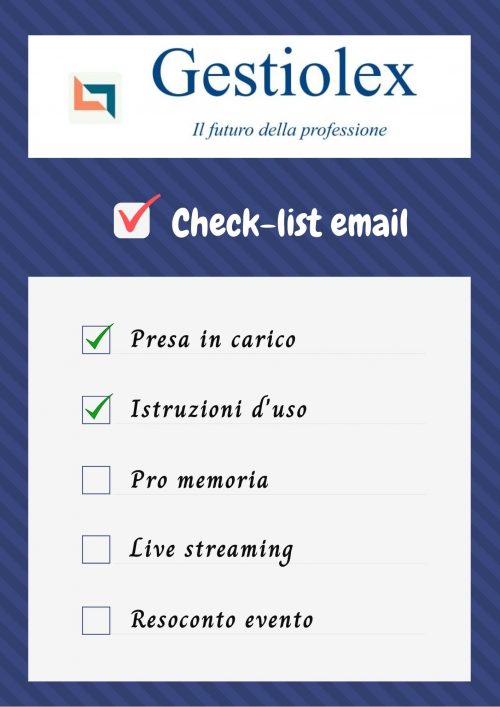 Gestiolex - Checklist_2 ISTRUZIONI